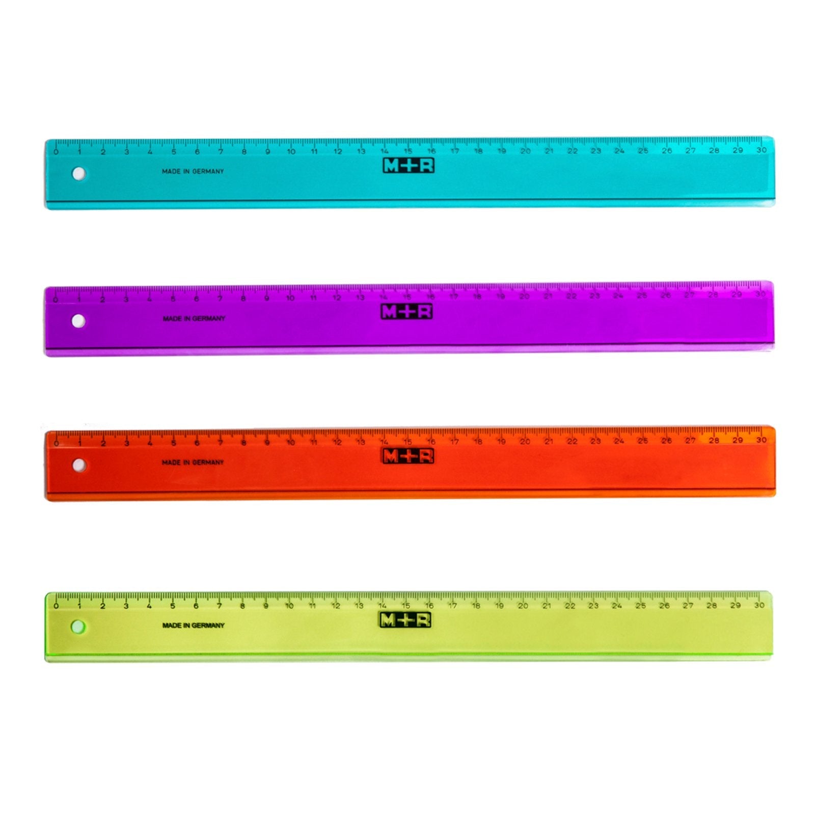 M+R - Regla de Plástico con Base Biselada, 30 cm – PracticDomus